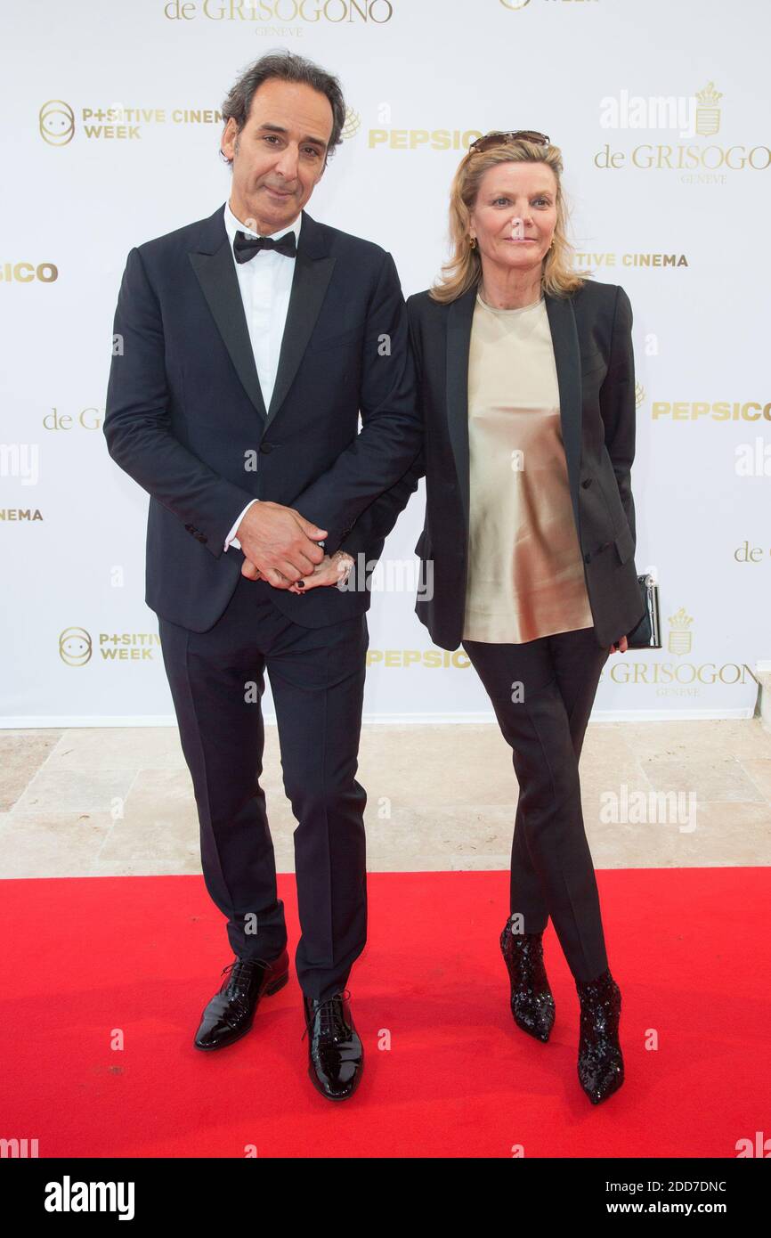 Alexandre Desplat and wife Dominique Lemonnier attending the Semaine du ...