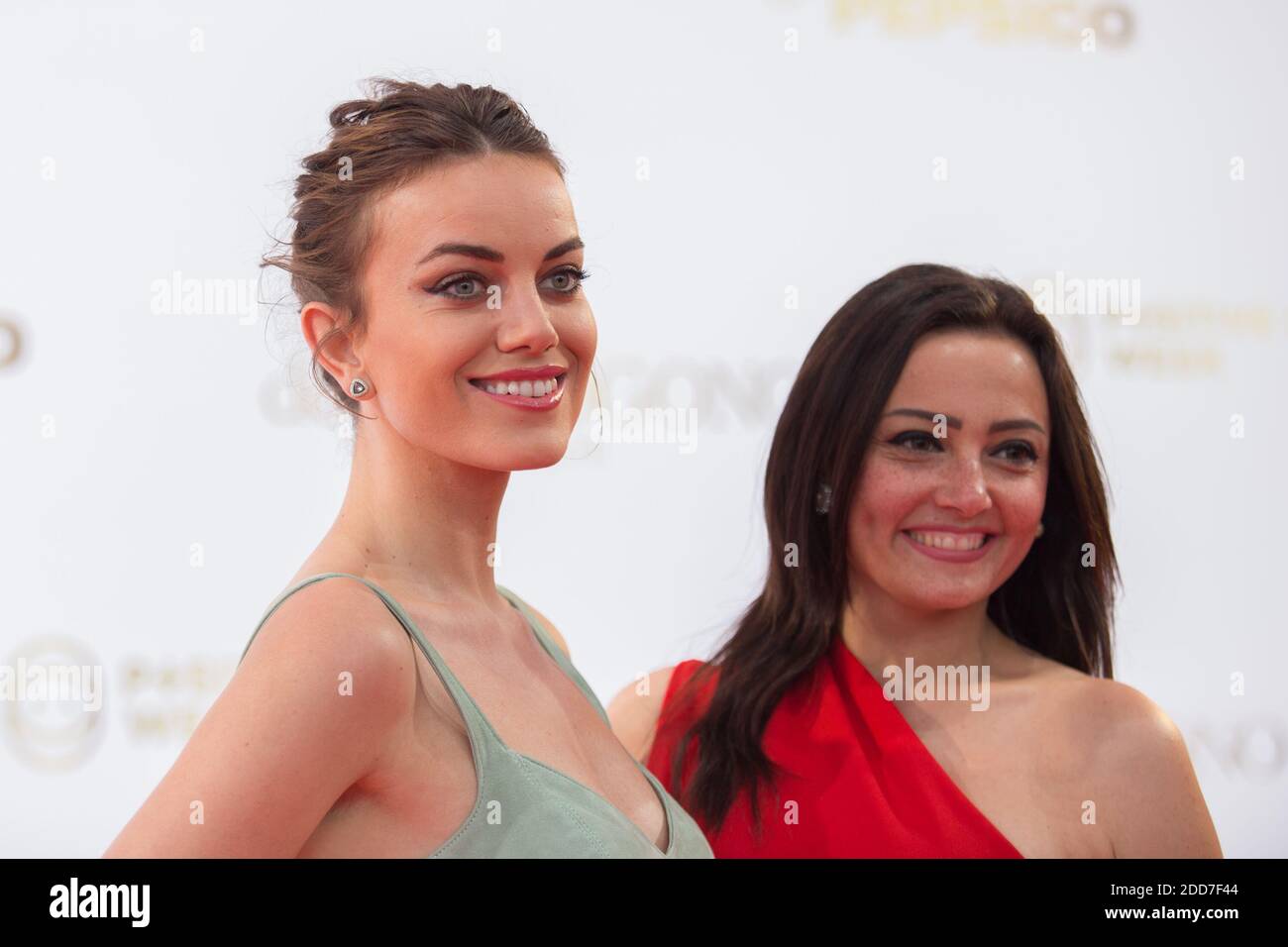 Heidi Lushtaku and Bushra Rozza attending the Semaine du Cinema ...