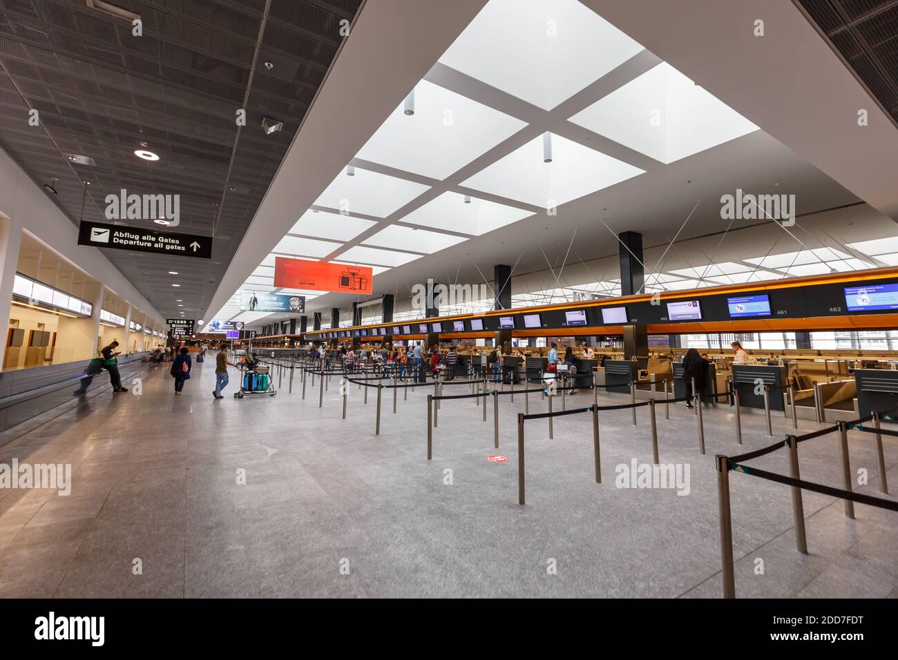 Zurich, Switzerland - September 23, 2020: Zurich Zürich Airport ZRH ...