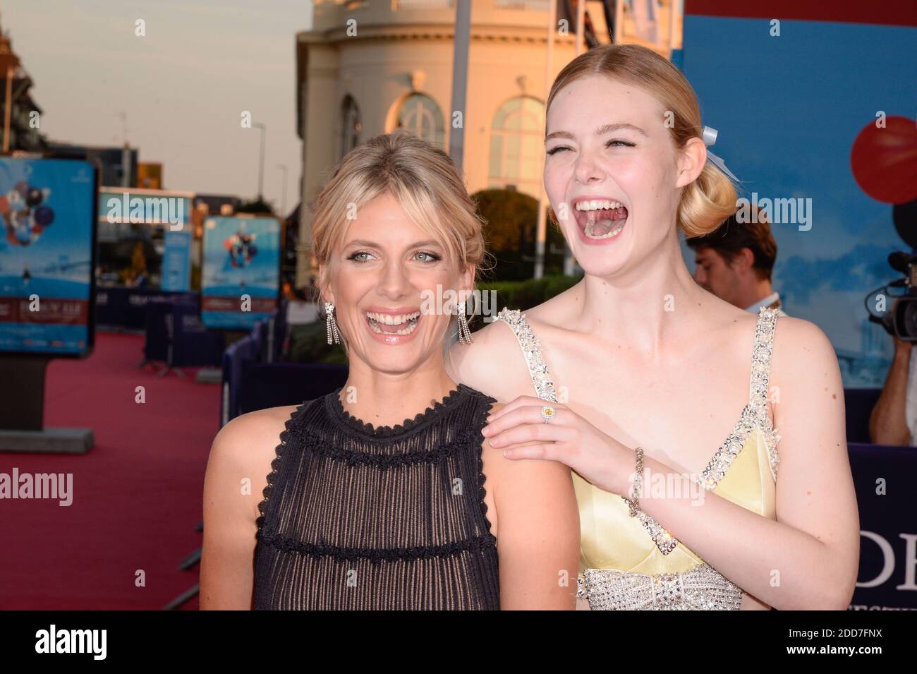 Melanie Laurent and Elle Fanning attending the premiere of Galveston ...