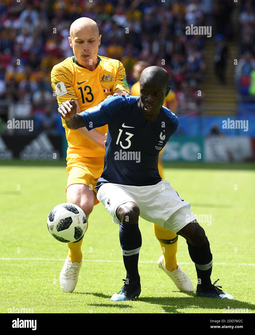 Ngolo Kante during the World Cup 2018, France vs Australia at the Kazan ...