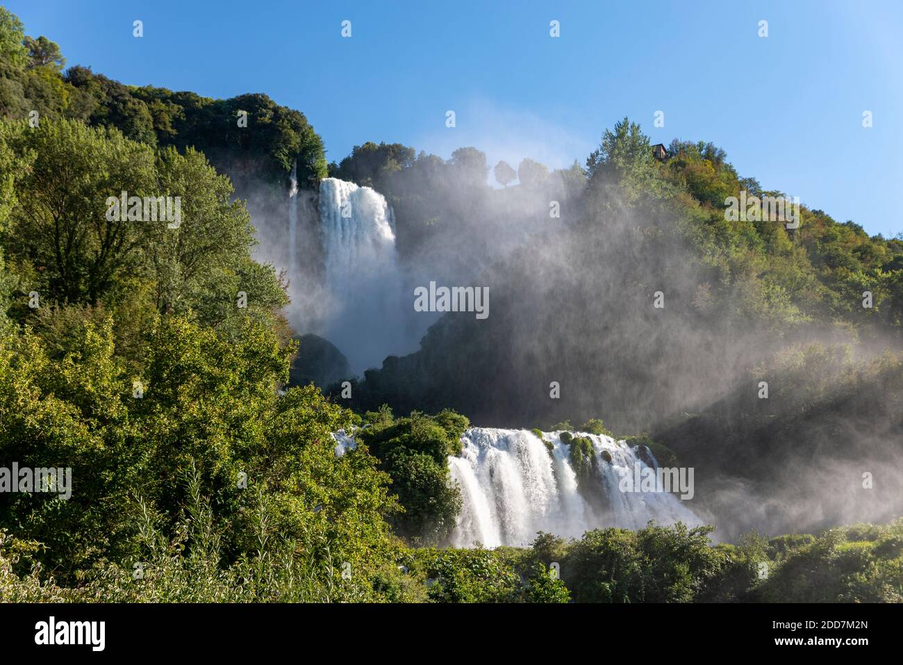 waterfall of marmore in terni the highest in europe Stock Photo - Alamy