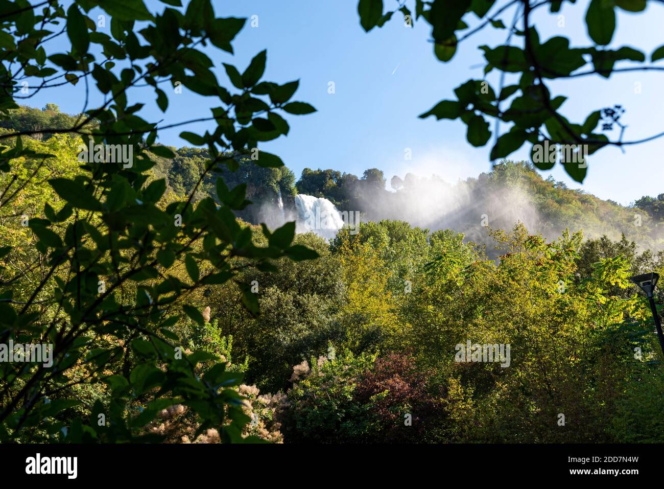 waterfall of marmore in terni the highest in europe Stock Photo - Alamy