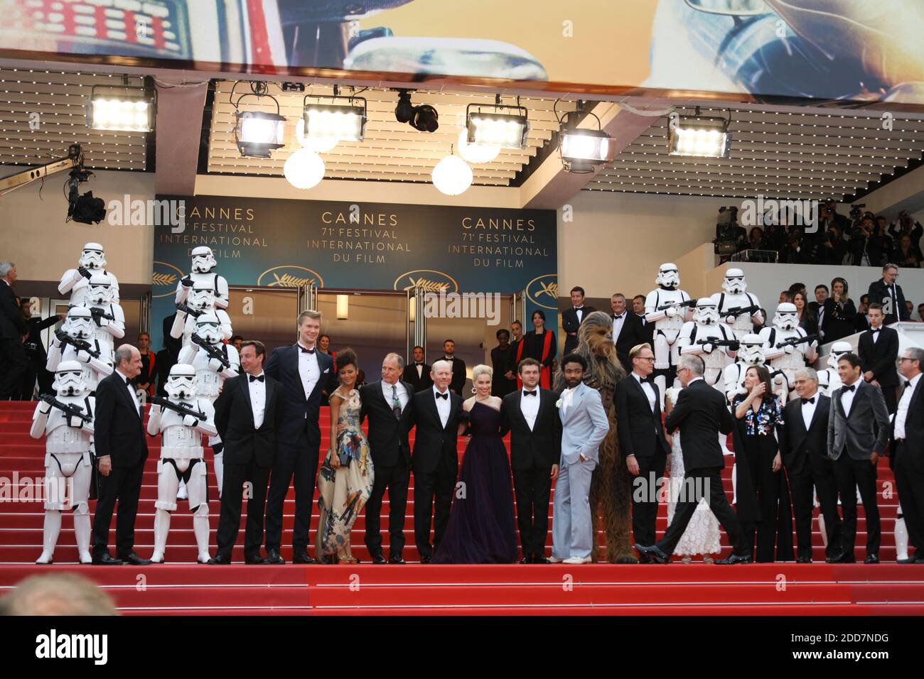 Chewbacca, Finnish actor Joonas Suotamo, British actress Thandie Newton ...