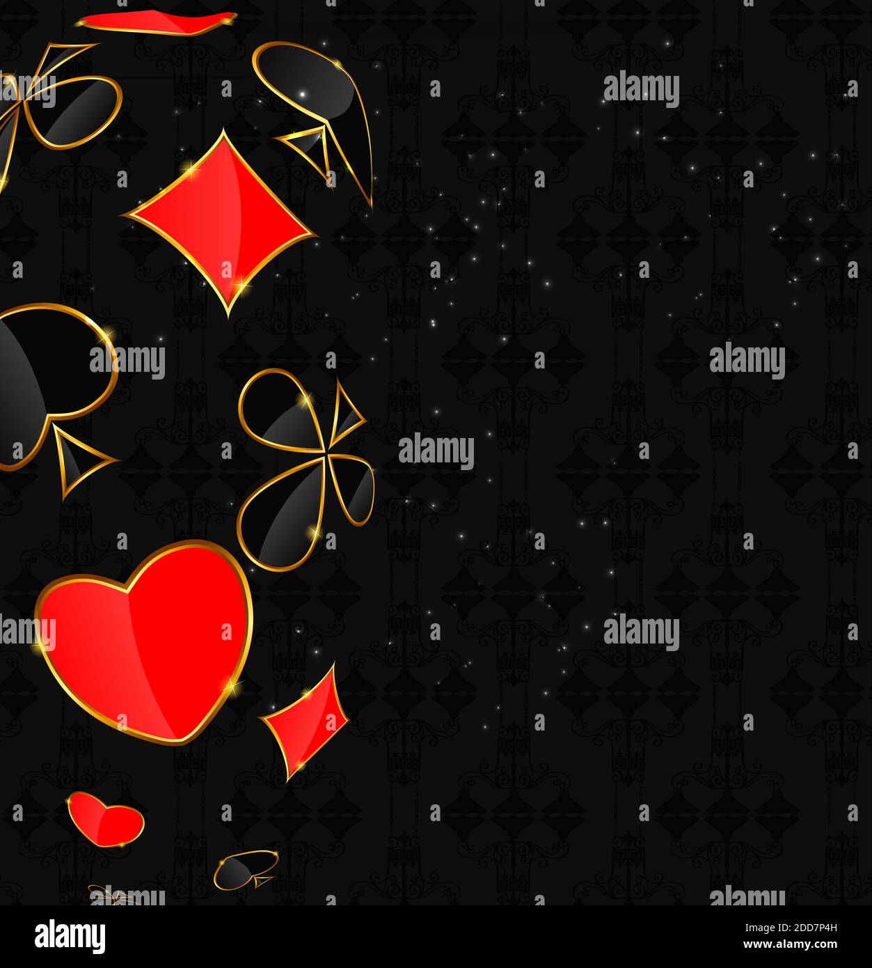 Abstract background with card suits for design. illustration Stock ...