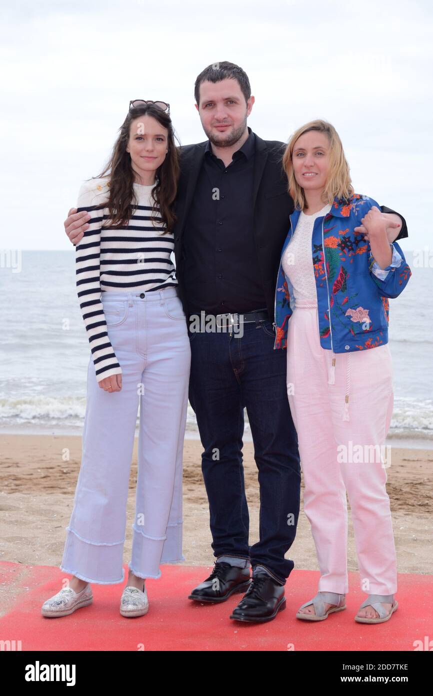 Stacy Martin, Karim Leklou and Marie Monge attending a photocall as ...