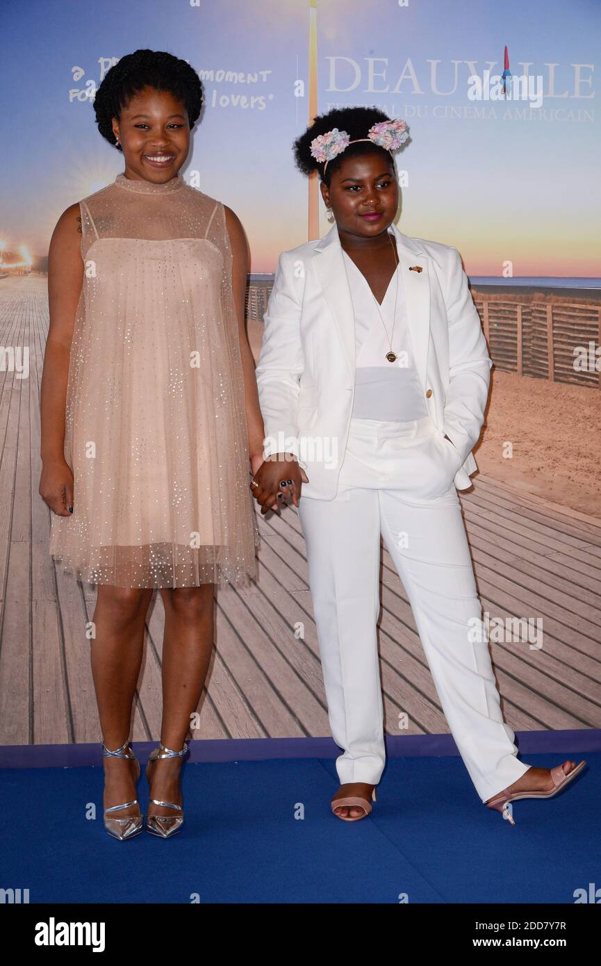 Dominique Fishback, Tatum Marilyn Hall attending a photocall for the ...