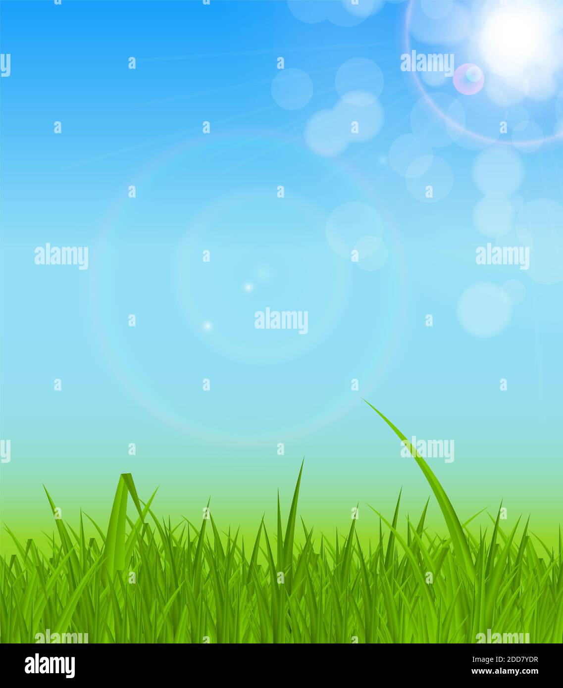 Natural Sunny Background Illustration Stock Photo - Alamy