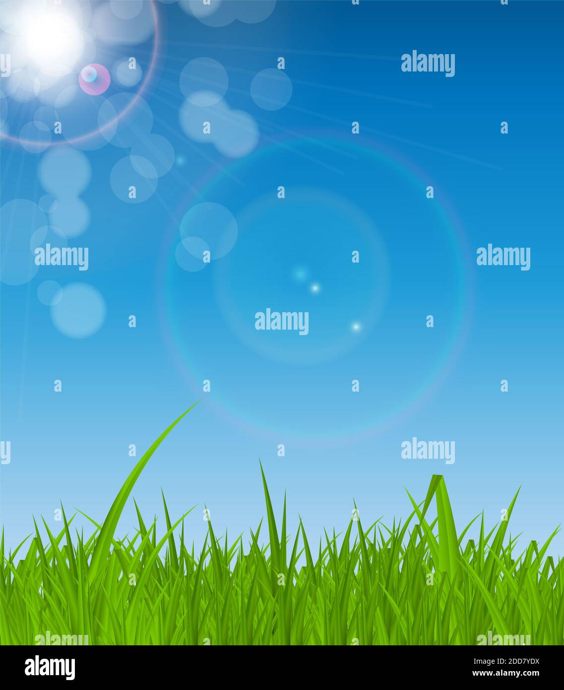 Natural Sunny Background Illustration Stock Photo - Alamy