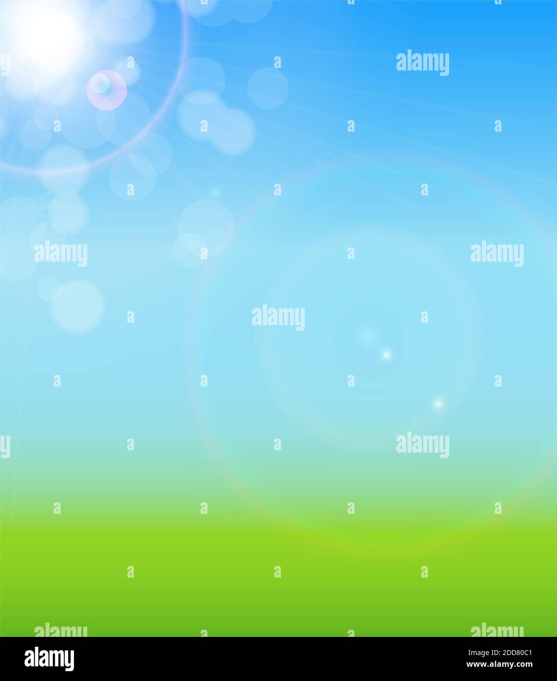 Natural Sunny Background Illustration Stock Photo - Alamy