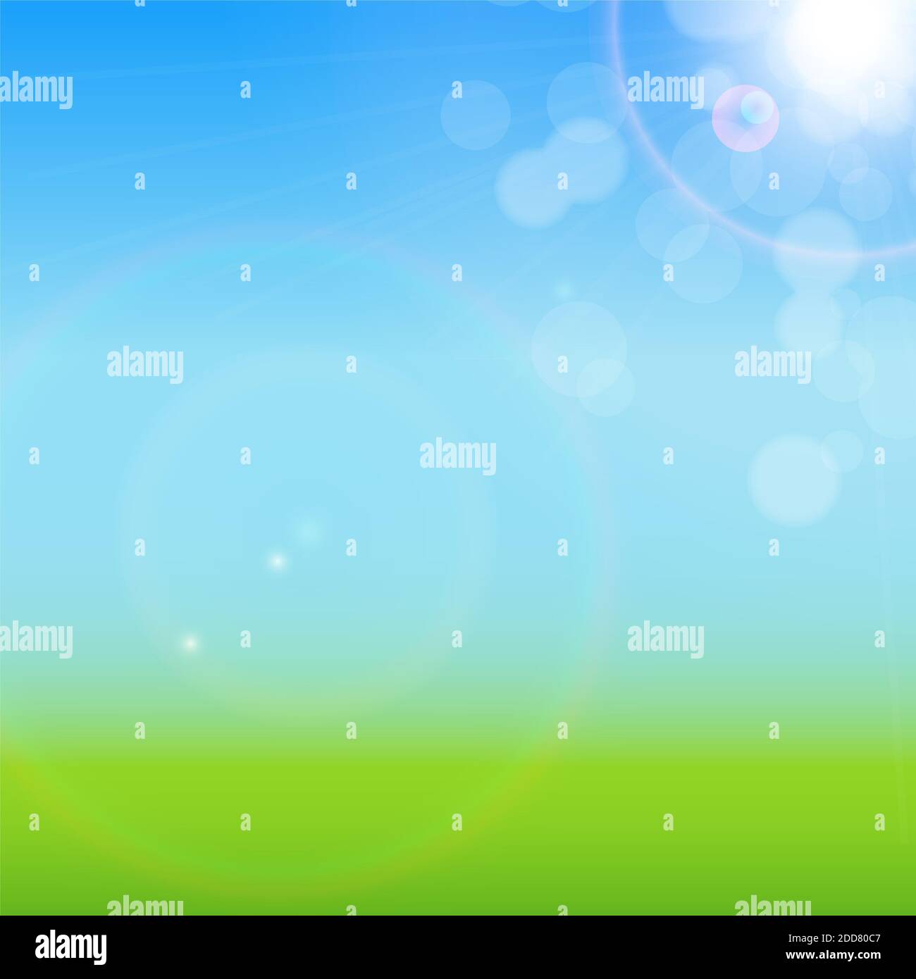 Natural Sunny Background Illustration Stock Photo - Alamy