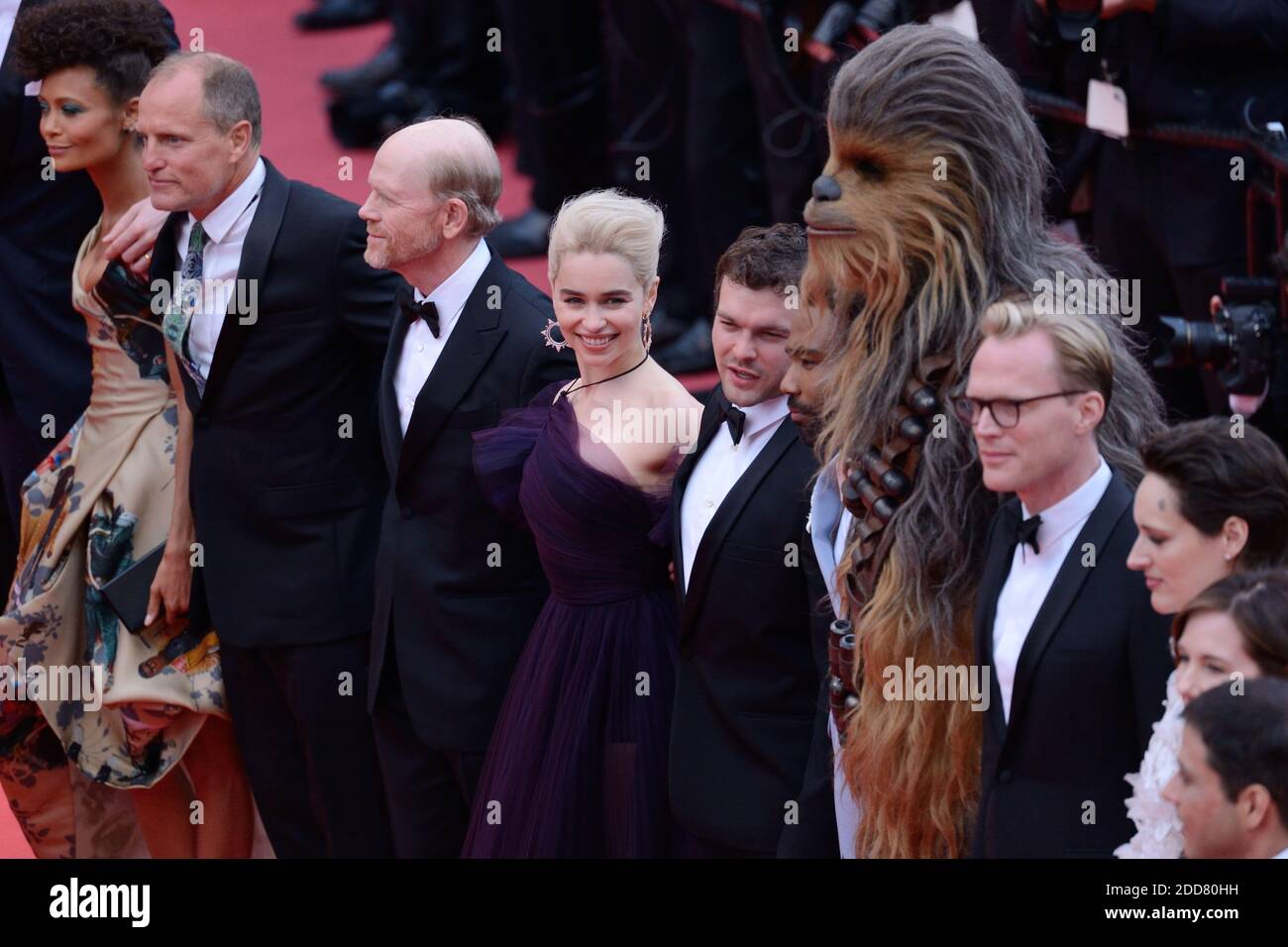 Producer Simon Emanuel, actors Joonas Suotamo, Thandie Newton, Woody ...