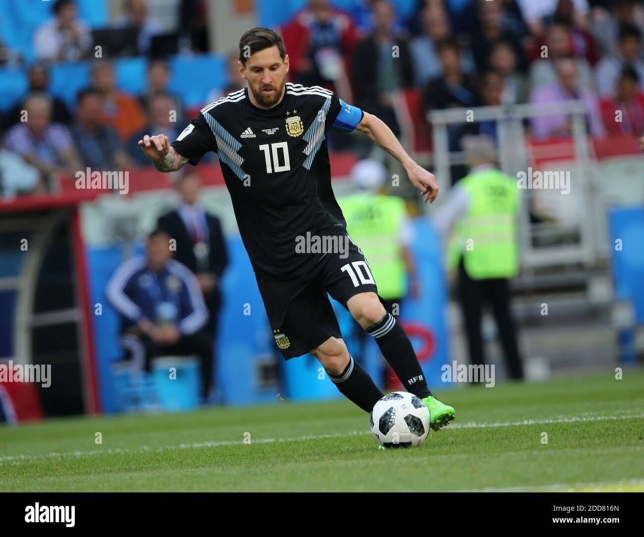 Lionel Messi, the captain of Argentina during the 2018 FIFA World Cup ...