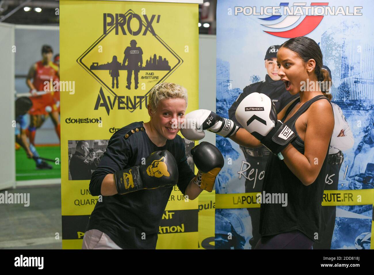 Miss France Flora Coquerel attends the Salon International du Sport au ...
