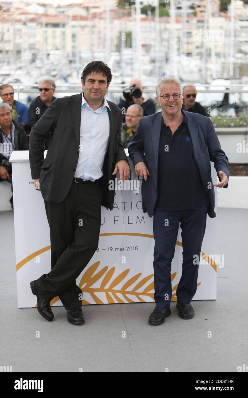 Romain Goupil and Daniel Cohn-Bendit posing at La Traversee Photocall ...