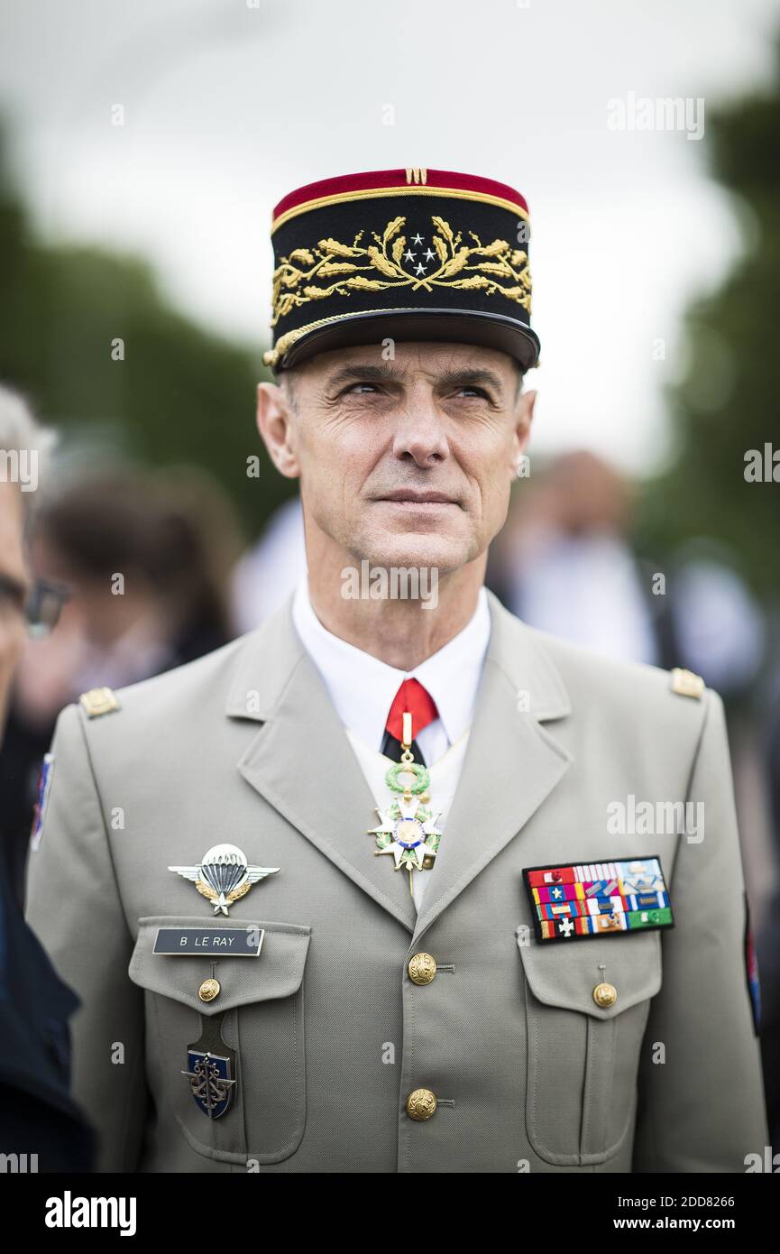 Bruno Le Ray attends a ceremony commemorating General Charles De Gaulle ...