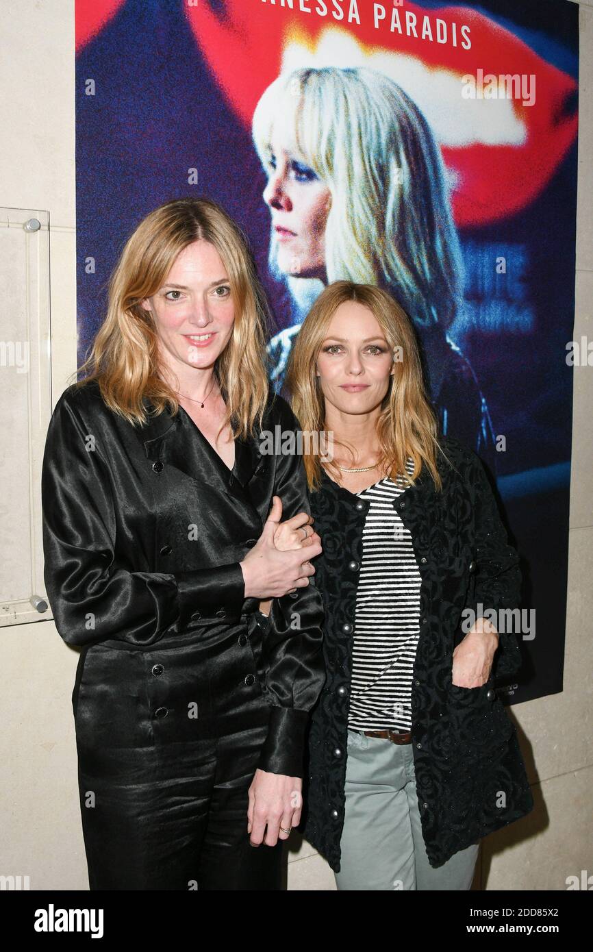 Kate Moran and Vanessa Paradis attend the Un Couteau Dans Le Coeur ...