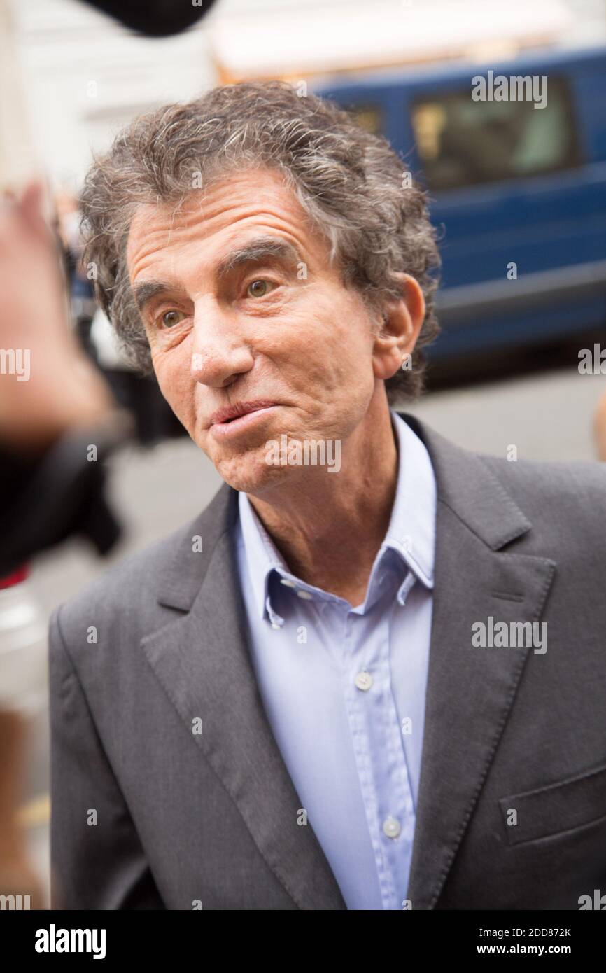 Jacques Lang at Yvette Horner funeral at St Roch Church on June 19 ...