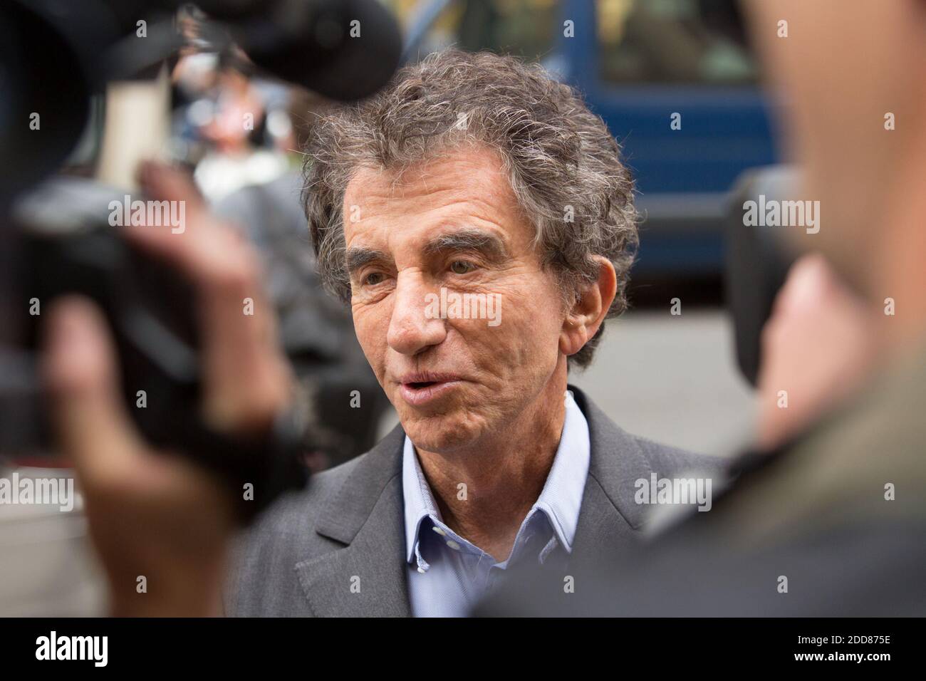 Jacques Lang at Yvette Horner funeral at St Roch Church on June 19 ...