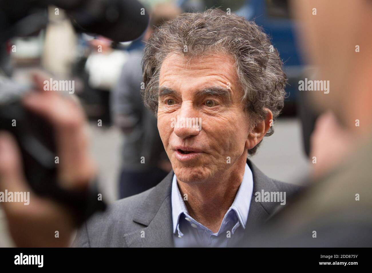 Jacques Lang at Yvette Horner funeral at St Roch Church on June 19 ...