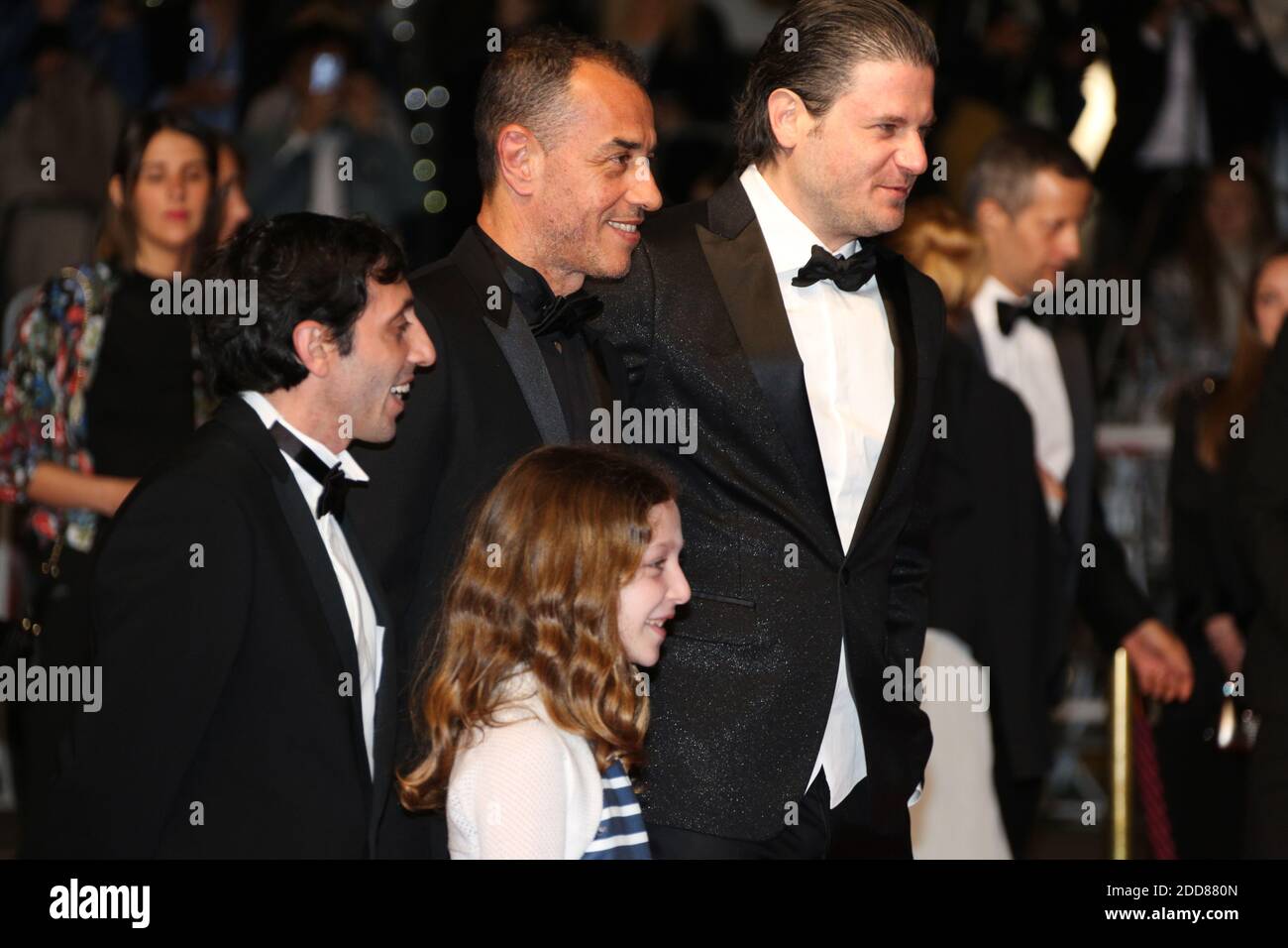 Actors Alida Baldari Calabria, Marcello Fonte, director Matteo Garrone ...