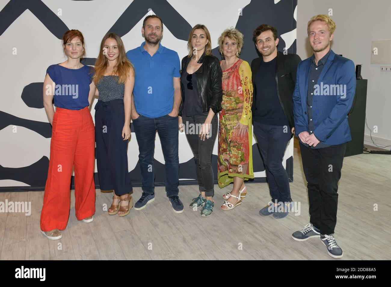 From left, Erika Sainte, Matilda Marty, Fred Testot and Virginie ...