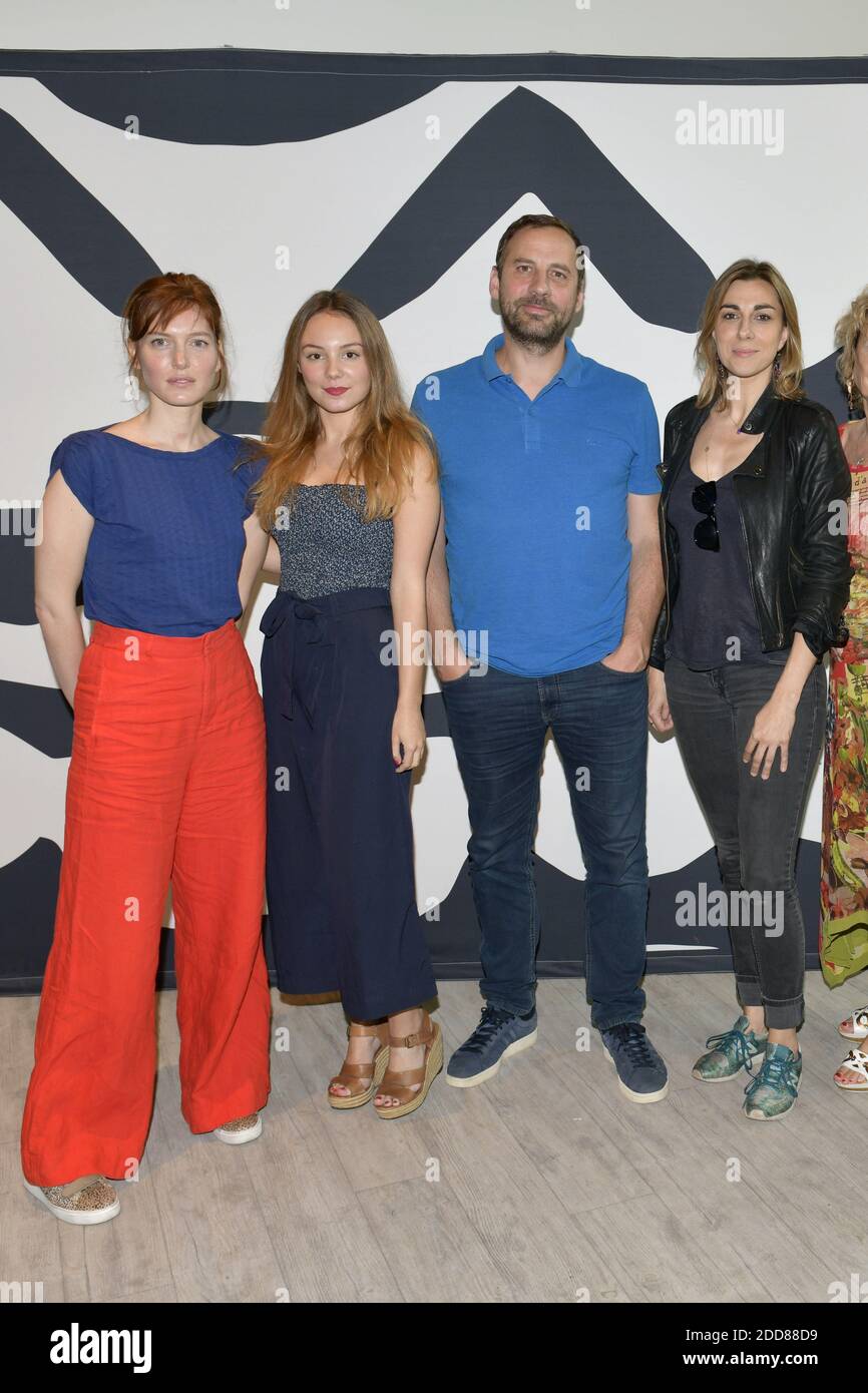 From left, Erika Sainte, Matilda Marty, Fred Testot and Virginie ...