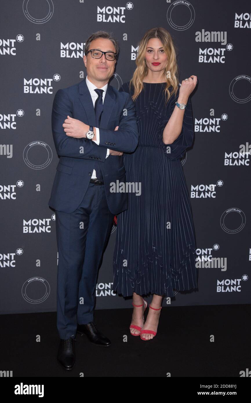 Nicolas Baretzki, Sveva Alviti attends MontBlanc dinner les aimants by ...