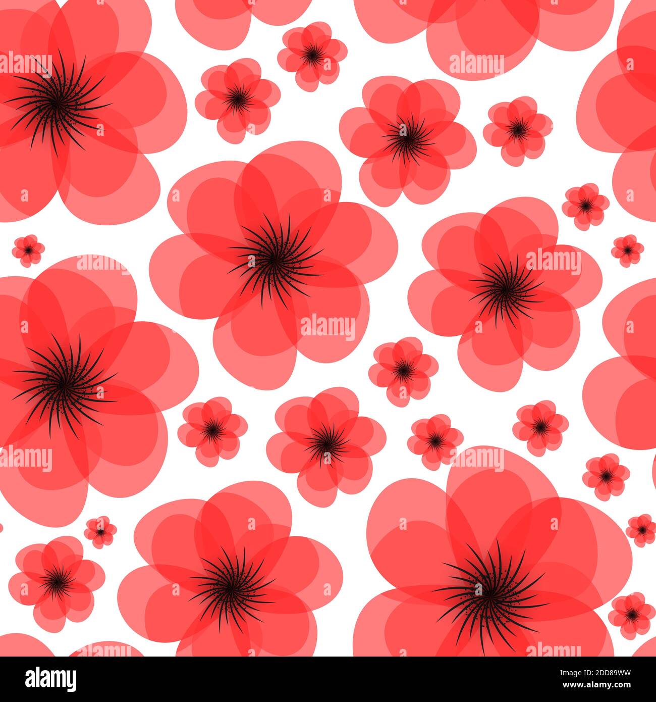 Floral Seamless Pattern Background Illustration Stock Photo - Alamy