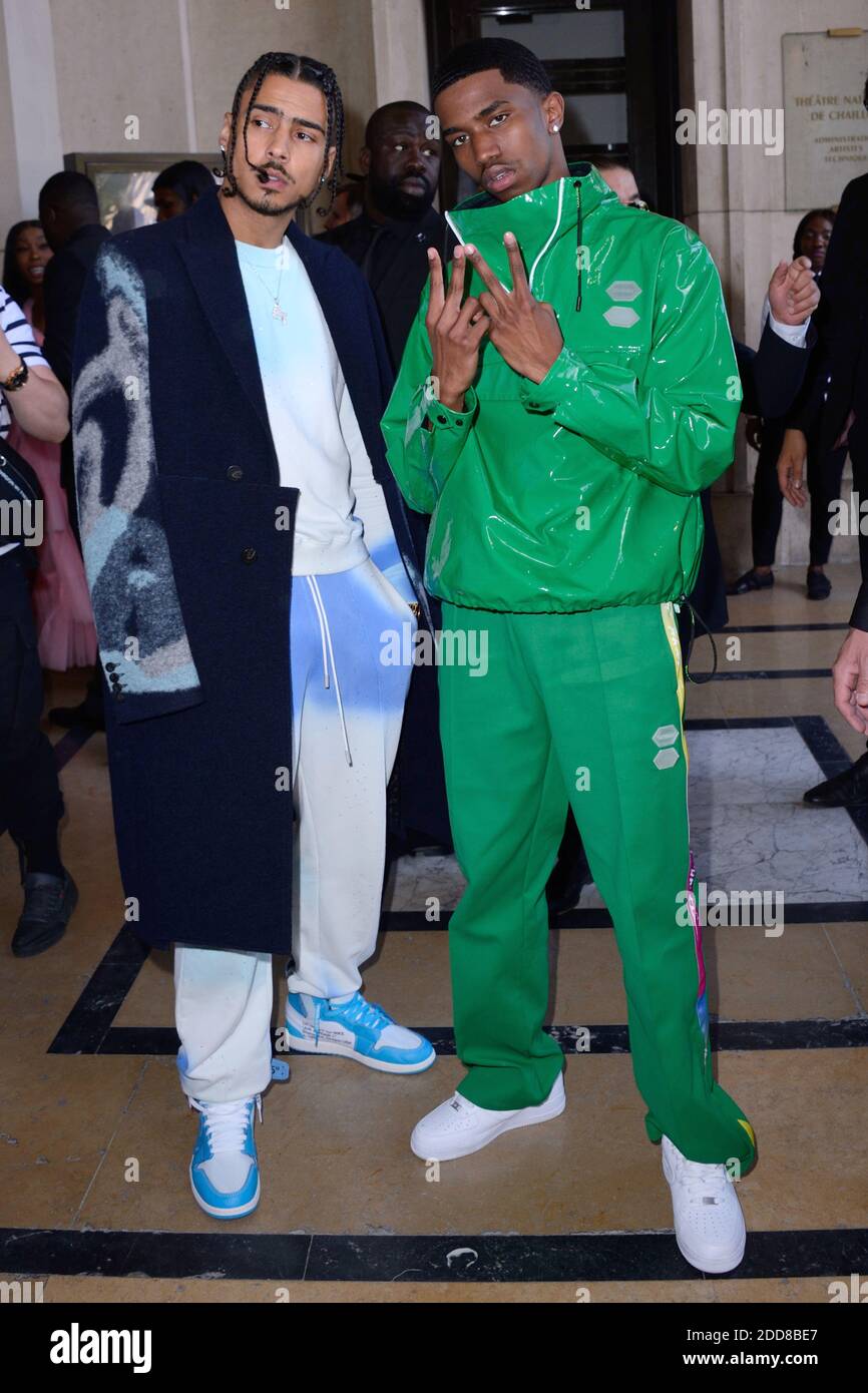 Christian Combs and Quincy Brown (Quincy Combs) attending the Off-White ...