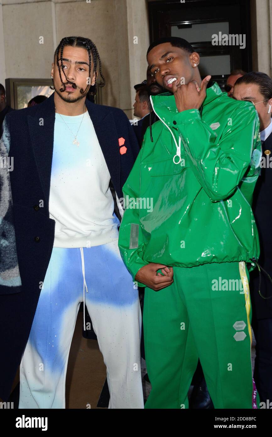 Christian Combs and Quincy Brown (Quincy Combs) attending the Off-White ...