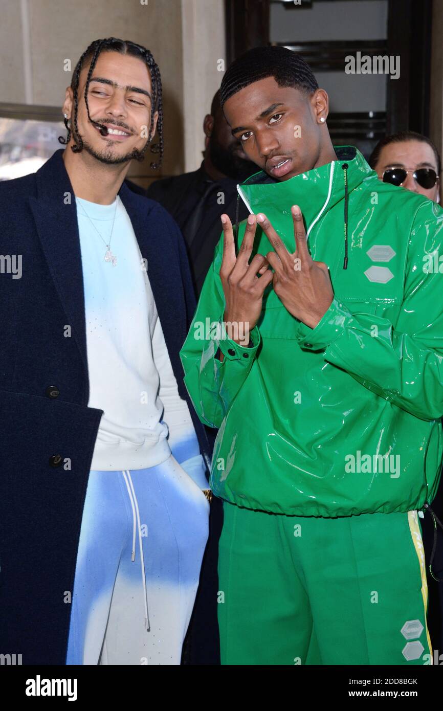 Christian Combs and Quincy Brown (Quincy Combs) attending the Off-White ...
