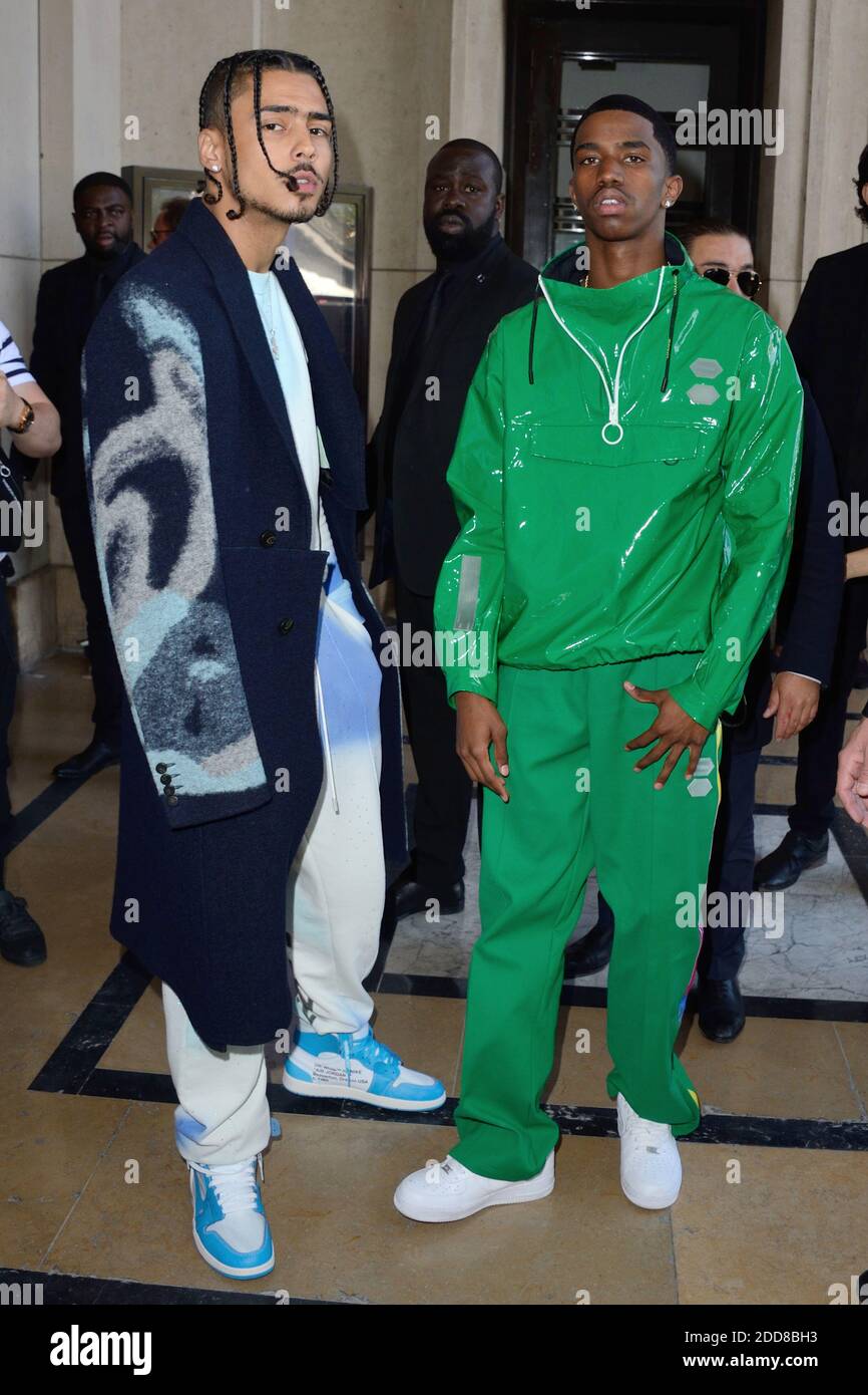 Christian Combs and Quincy Brown (Quincy Combs) attending the Off-White ...