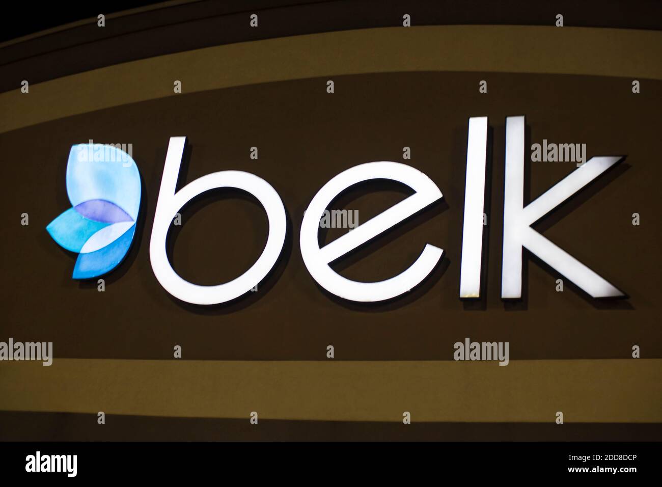 North Augusta, SC USA - 11 21 20: Belk building sign and logo Stock ...