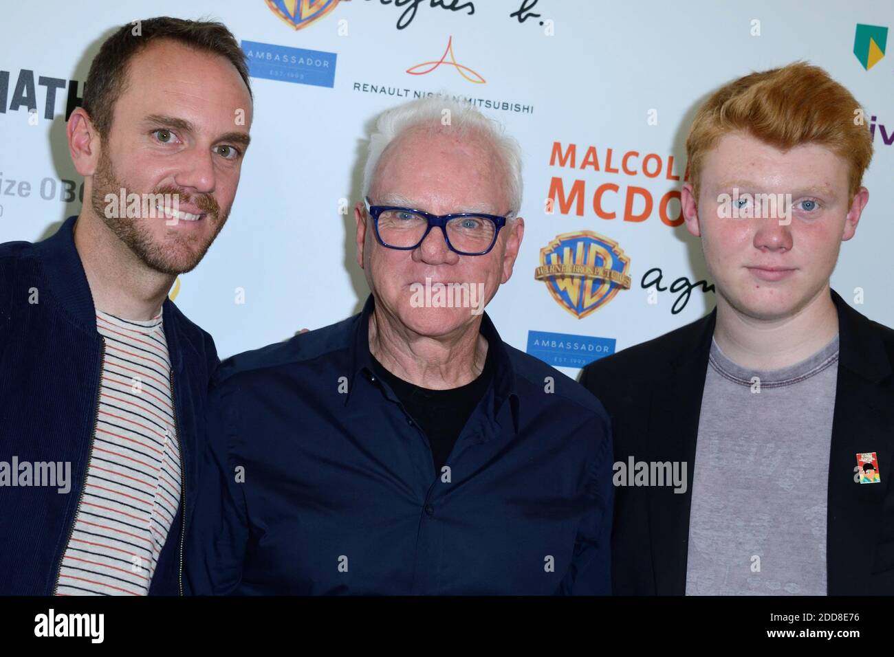 Malcolm McDowell with his sons Charlie McDowell and Beckett Taylor ...