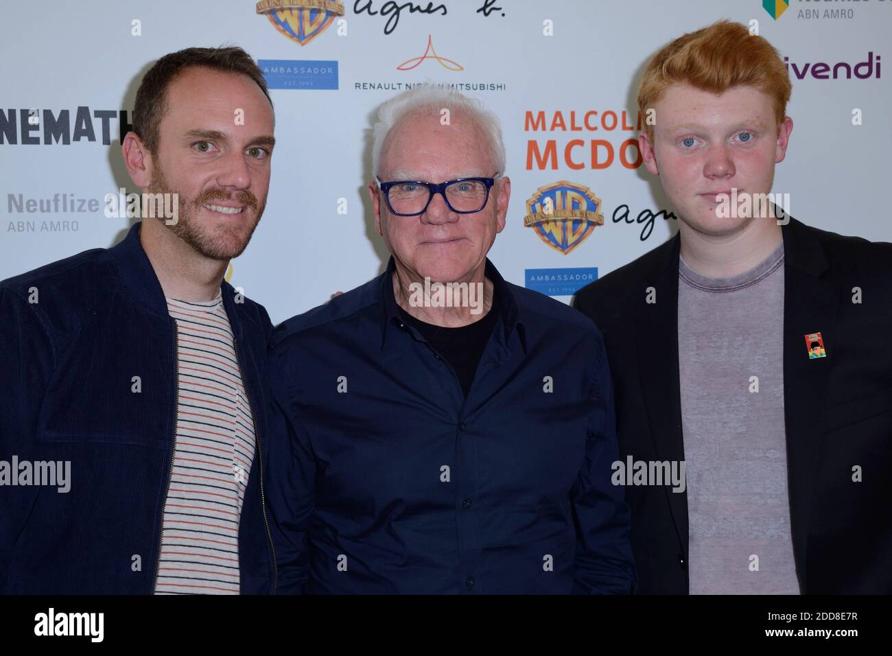 Malcolm McDowell with his sons Charlie McDowell and Beckett Taylor ...