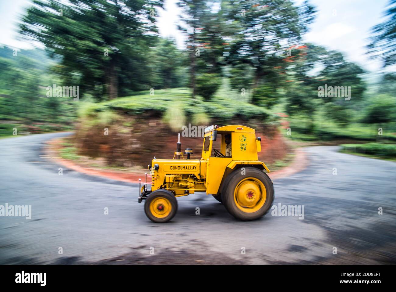 Tea estate tractor hi-res stock photography and images - Alamy