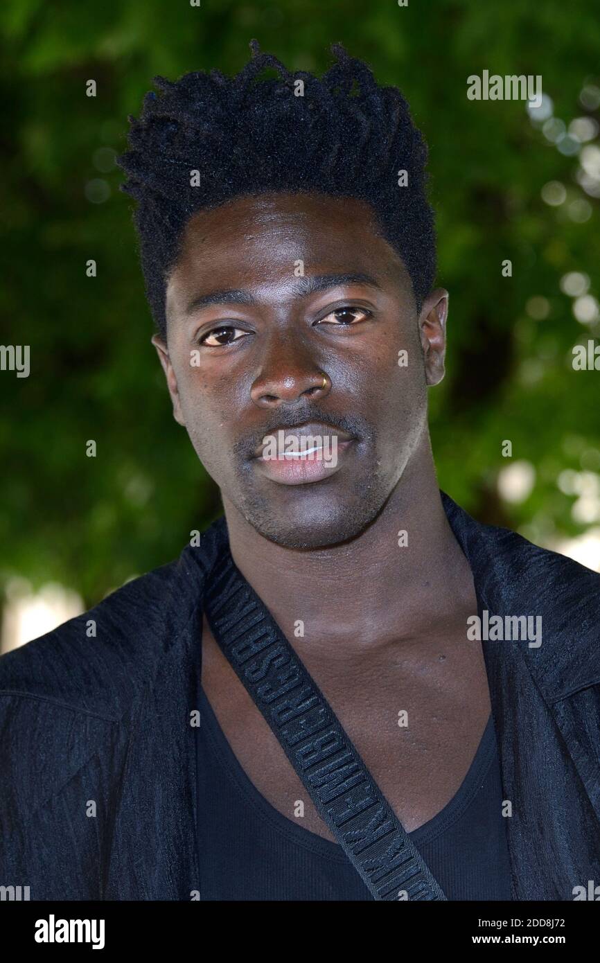 Moses Sumney attending the Louis Vuitton Menswear Spring Summer 2019 ...
