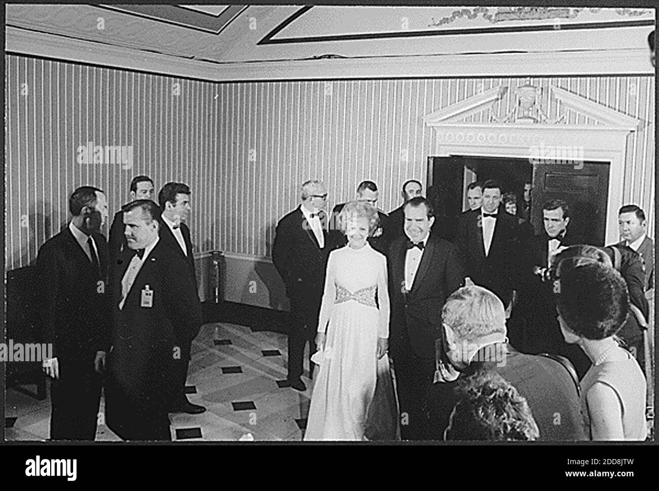 NO FILM, NO VIDEO, NO TV, NO DOCUMENTARY - US President Richard Nixon ...