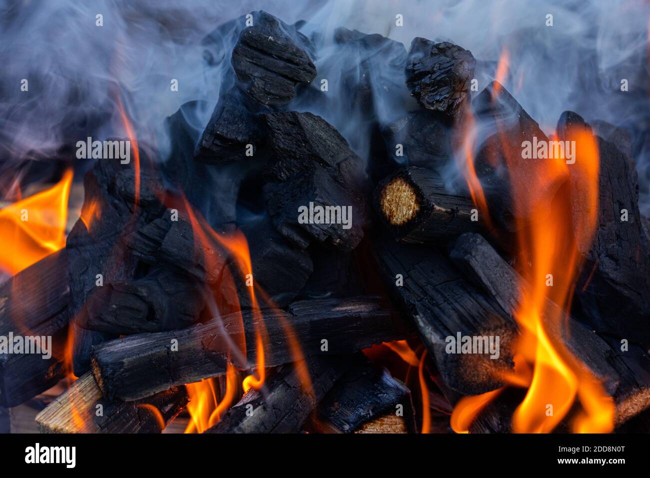 Mangal in which the fire is made for the grill Stock Photo - Alamy