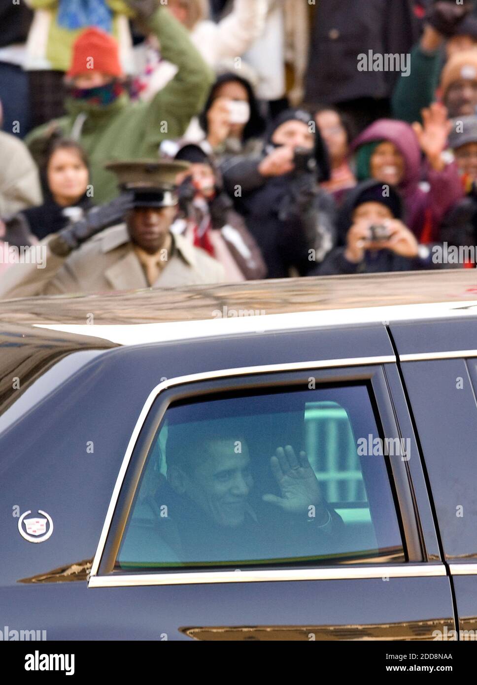 NO FILM, NO VIDEO, NO TV, NO DOCUMENTARY - President Barack Obama waves ...