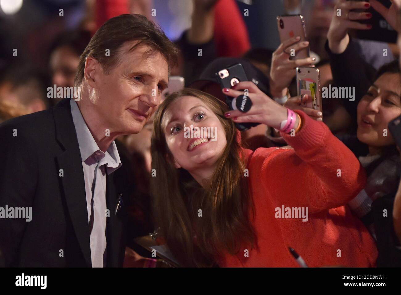 Liam Neeson attends the Widows screening held at the Roy Thomson Hall ...