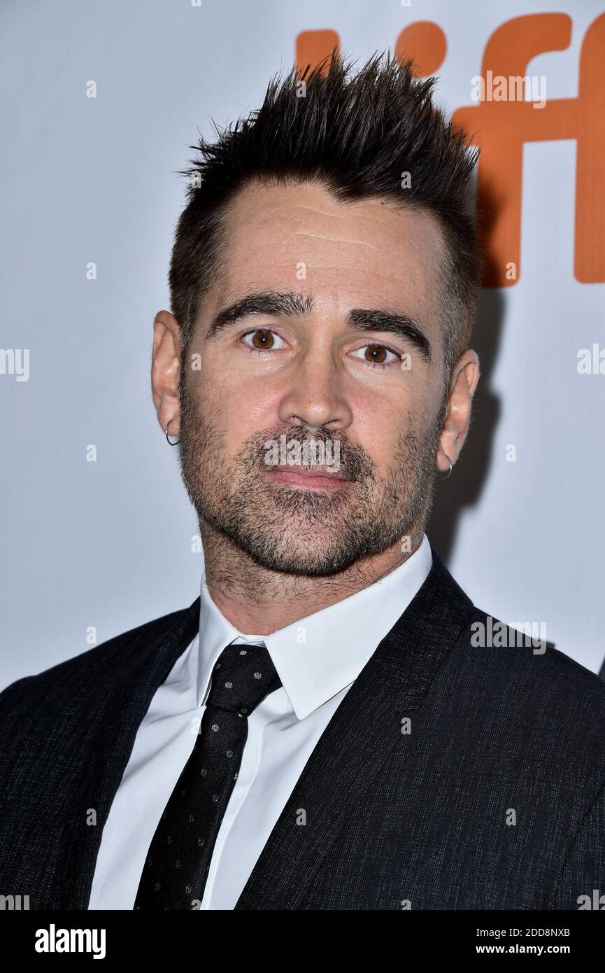 Colin Farrell attends the Widows screening held at the Roy Thomson Hall ...