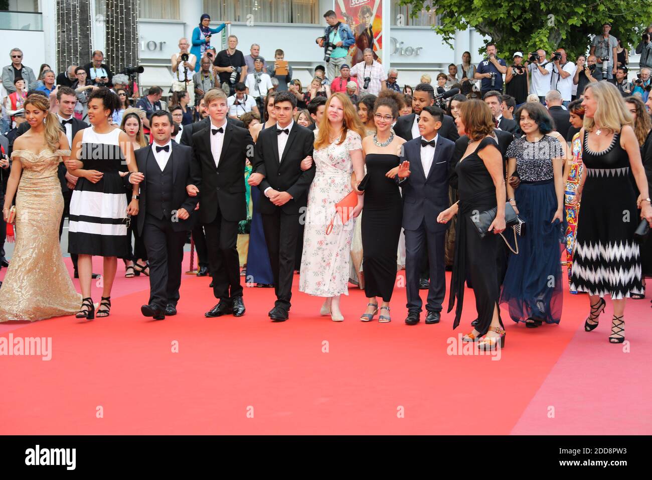 The laureates of the 'Projet Moteur' arrive on May 18, 2018 with French ...