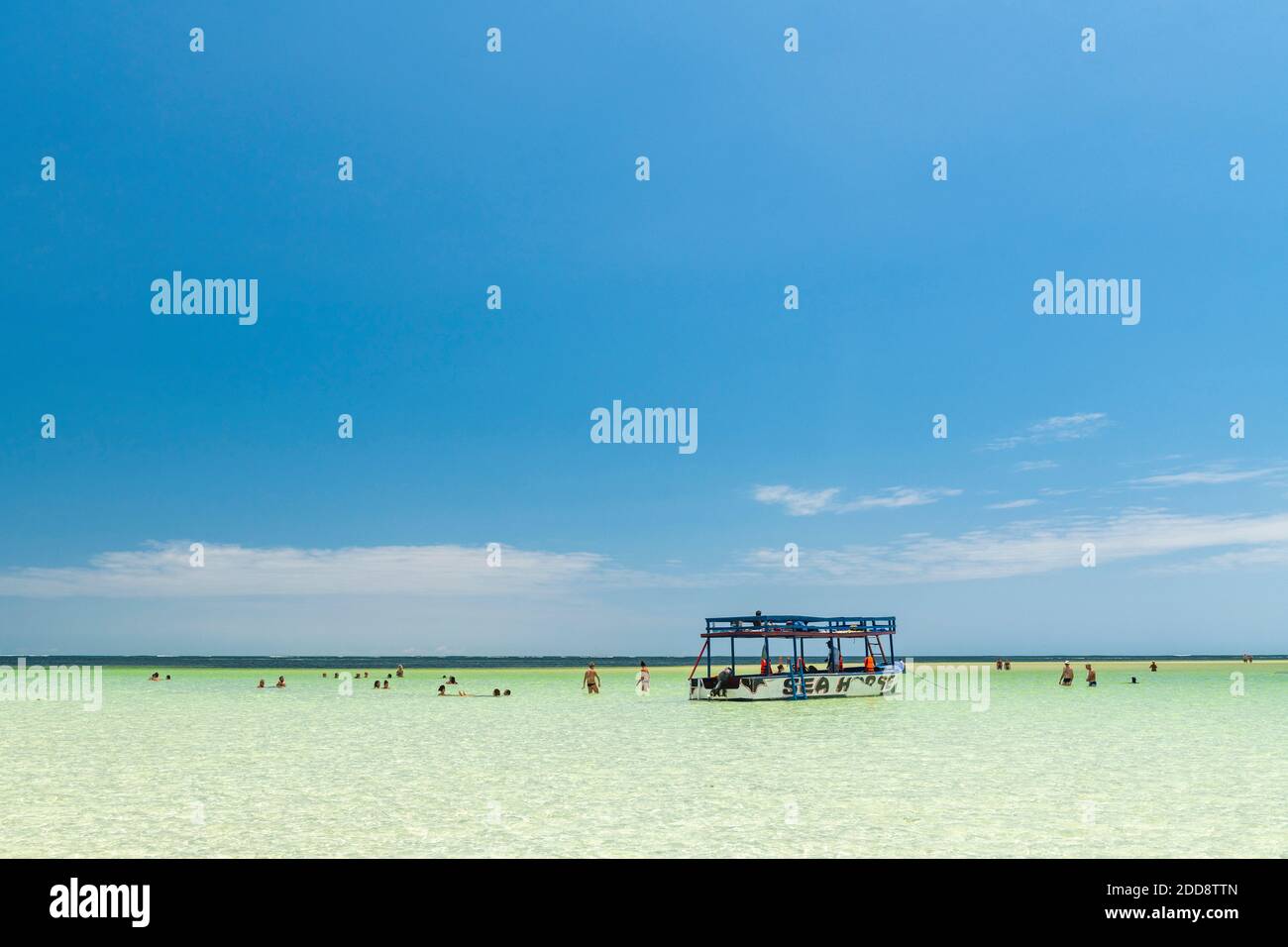 Watamu Bay Beach boat trip, Watamu, Kilifi County, Kenya Stock Photo ...
