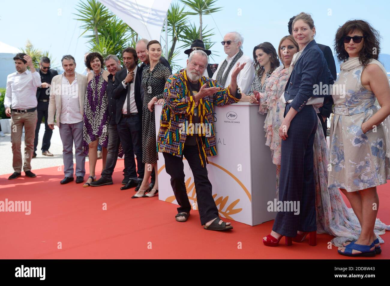 Director Terry Gilliam poses with Jordi Molla, Stellan Skarsgard, Olga ...