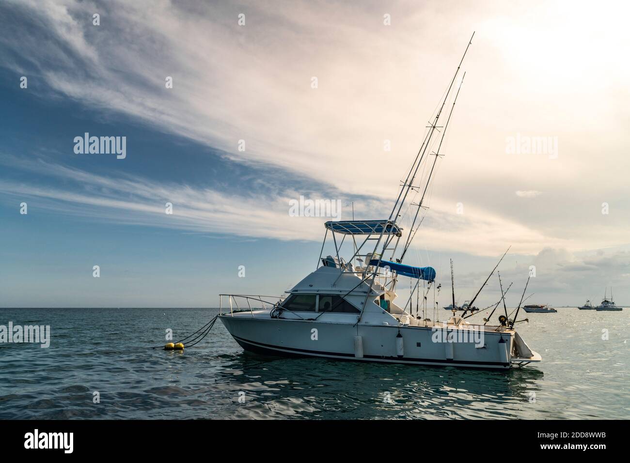 Deep sea game fishing boat at Watamu, Kilifi County, Kenya Stock Photo ...