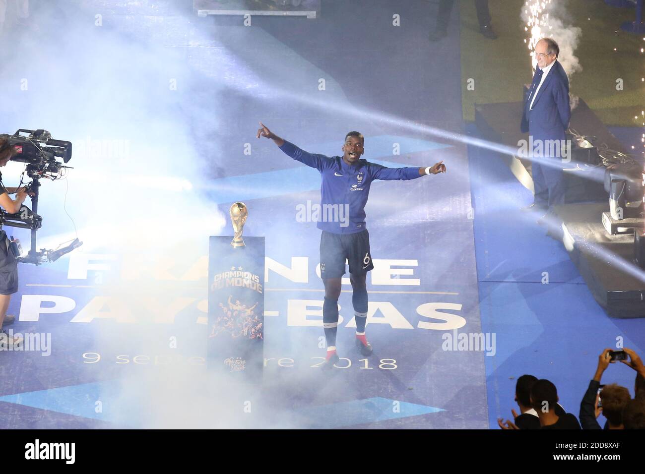 Paul Pogba and Players of France celebrate World Cup 2018 at Stade de ...