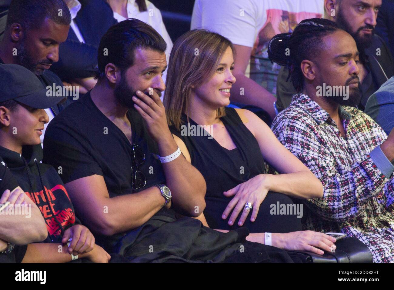 Maxim Nucci and his pregnant girlfriend Isabelle Ithurburu during the ...