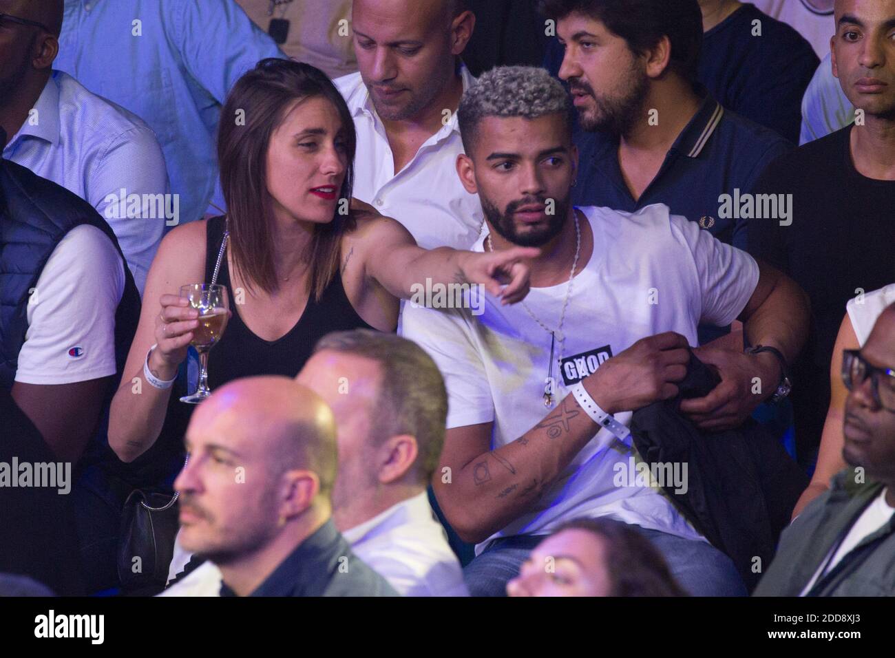 Brahim Zaibat and girlfriend Deborah Corcos during the international ...
